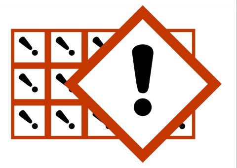 Piktogramy GHS07 - substancje drażniące 150 sztuk > UNI-DRUKarnia